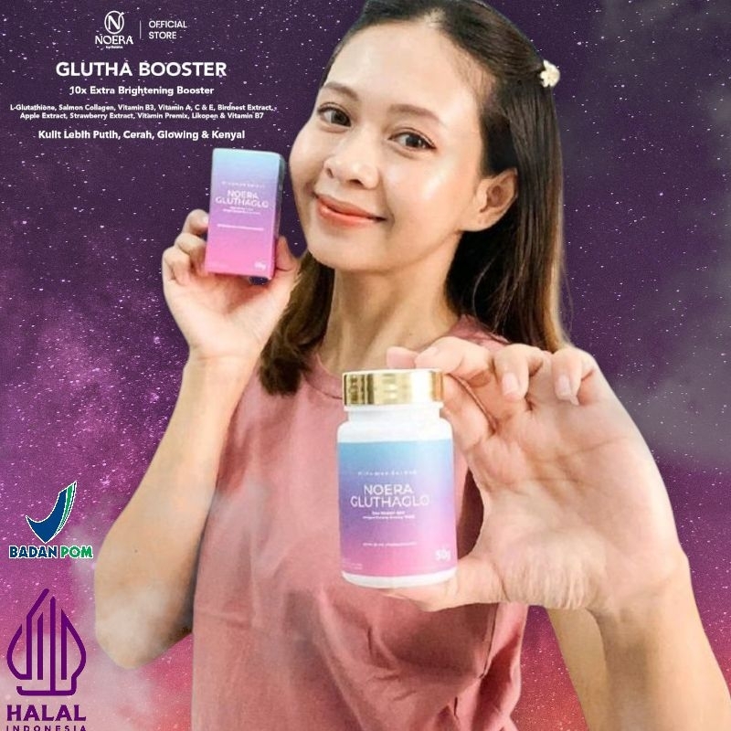 Jual Noera Glutha Booster 10x Extra Whitening Booster Kolagen Pemutih Badan Dan Mencerahkan ...