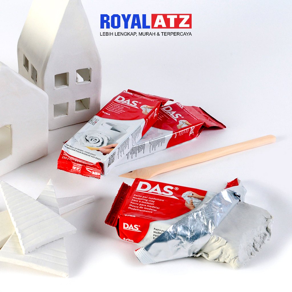 Jual Das Clay Putih Kemasan 250 Gram / Kerajinan Tanah Liat (Air ...
