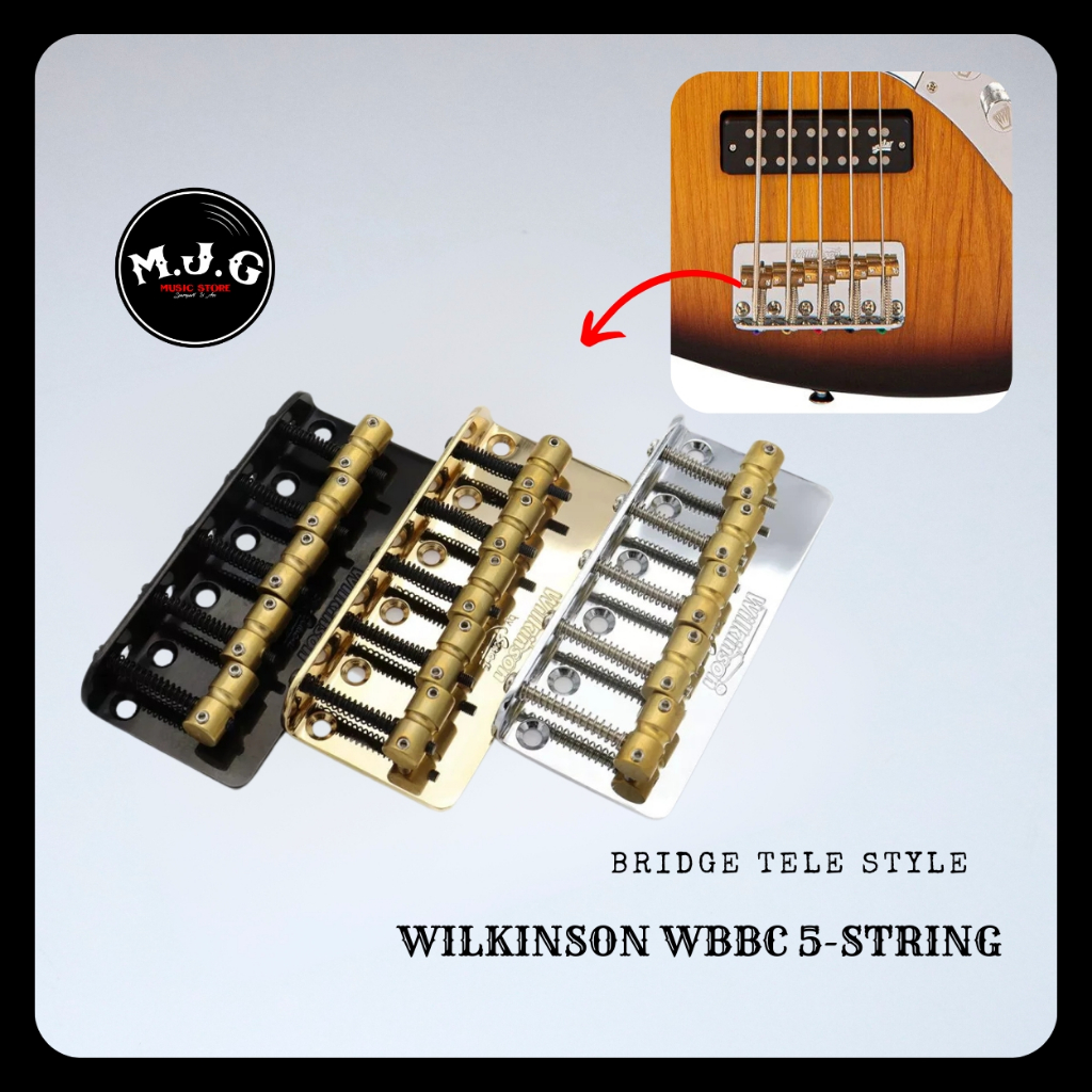 Jual tremolo saddle bridge wilkinson bass 5 string presicion jazz ...