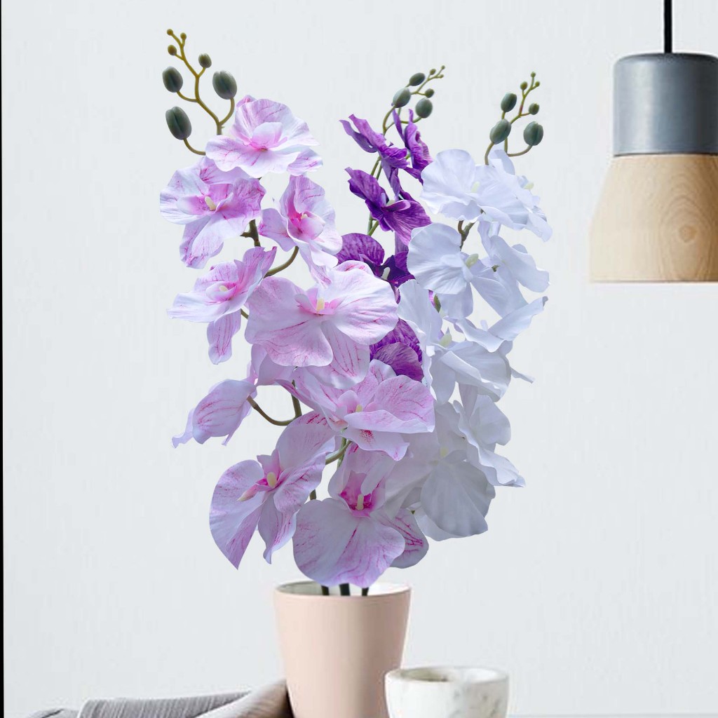 Jual CATTLEYA ARTIFICIAL FLOWER X9 / ANGGREK OMBAK / BUNGA ANGGREK ...