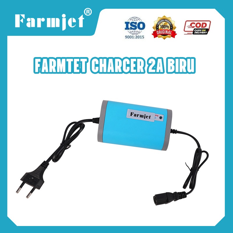 Jual Farmjet Charger Tank Semprot DC 12V 2A Sprayer Farmjet Biru ...