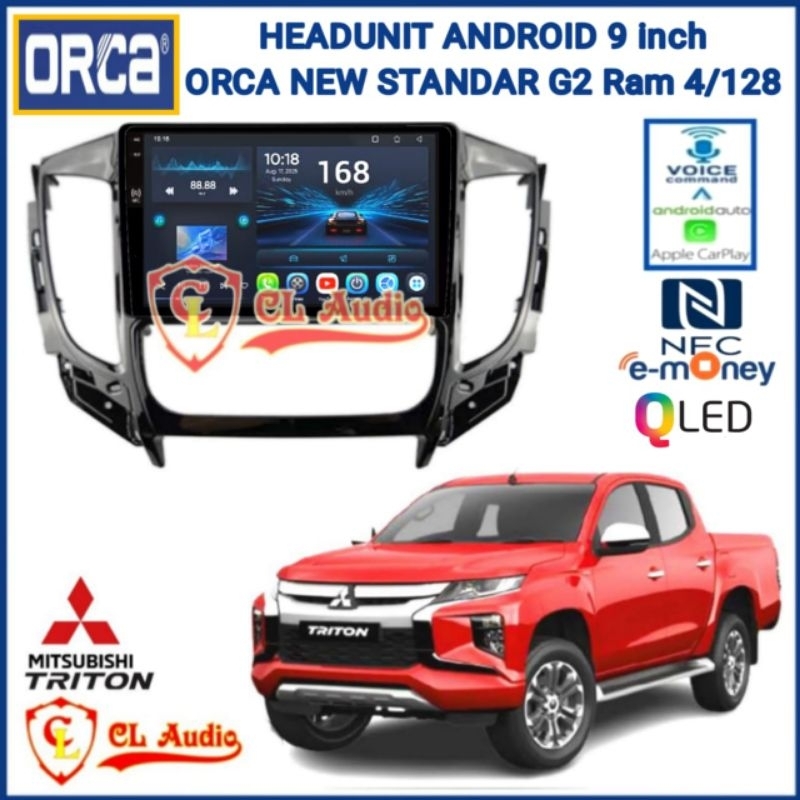 Jual Head Unit Android Orca New Standard 9 Inch Mitsubishi Strada ...
