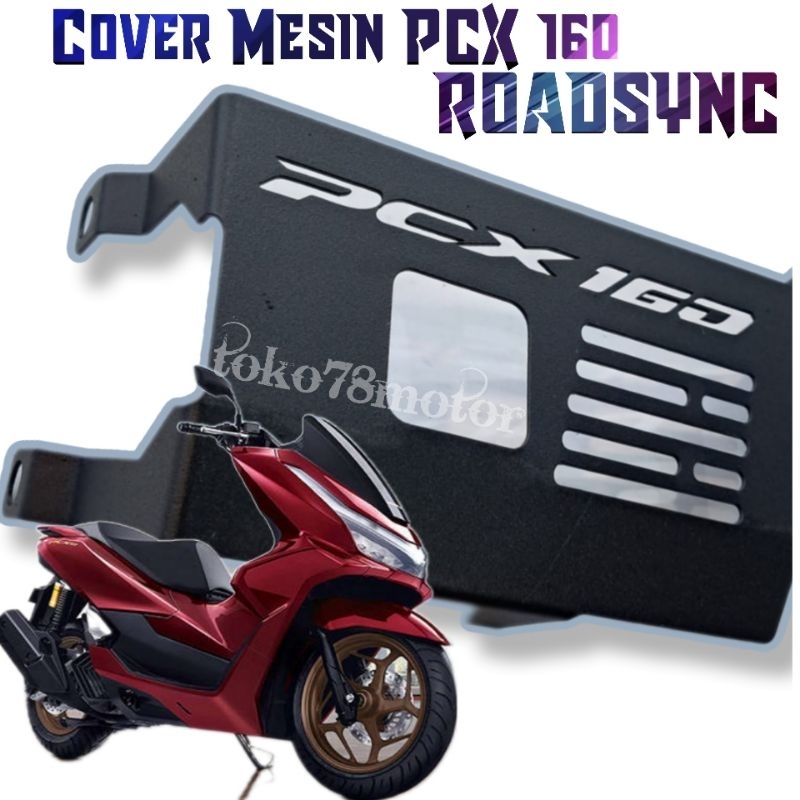 Jual COVER ENGINE Pelindung mesin bawah PCX 160 ROADSYNC 2025 Hitam | Shopee Indonesia