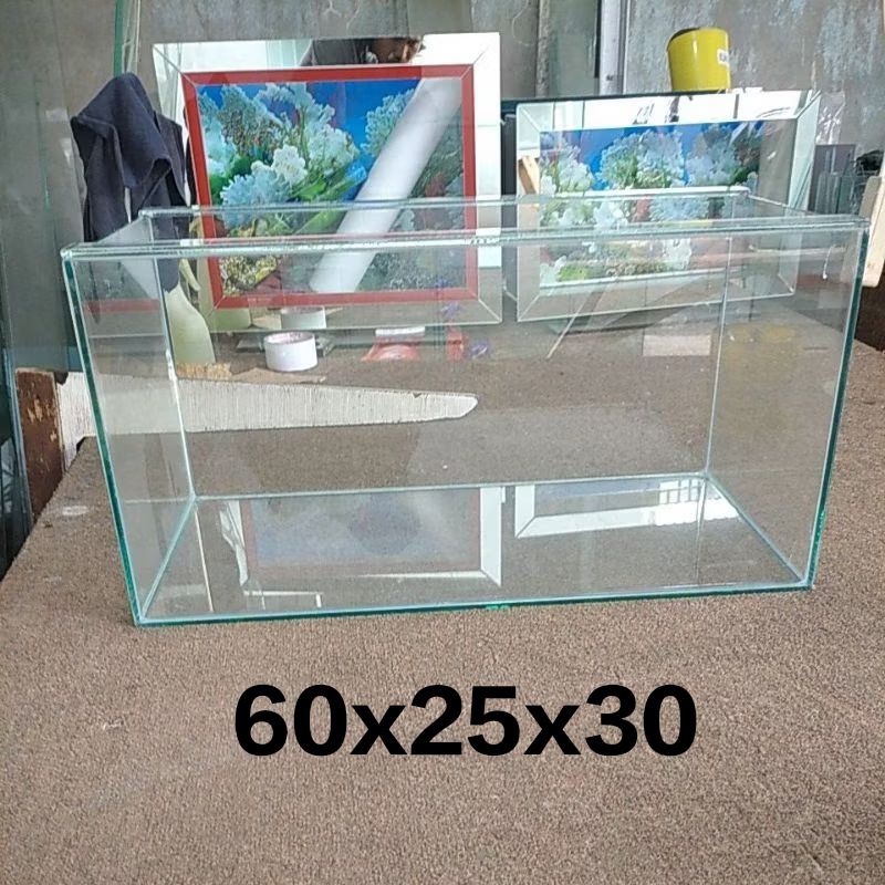 Jual Aquarium kaca 60x25x30 ( pengiriman via instan) // Aquarium chana ...