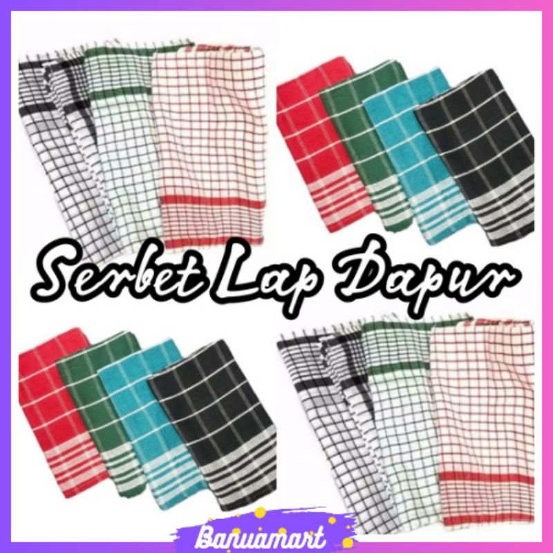Jual SERBET DAPUR / Lap Dapur Murah / Serbet Arjuna / Lap Dapur Arjuna / Serbet Warna Tebal ...