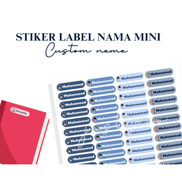 Jual Stiker Label Buku Nama Custom | Shopee Indonesia