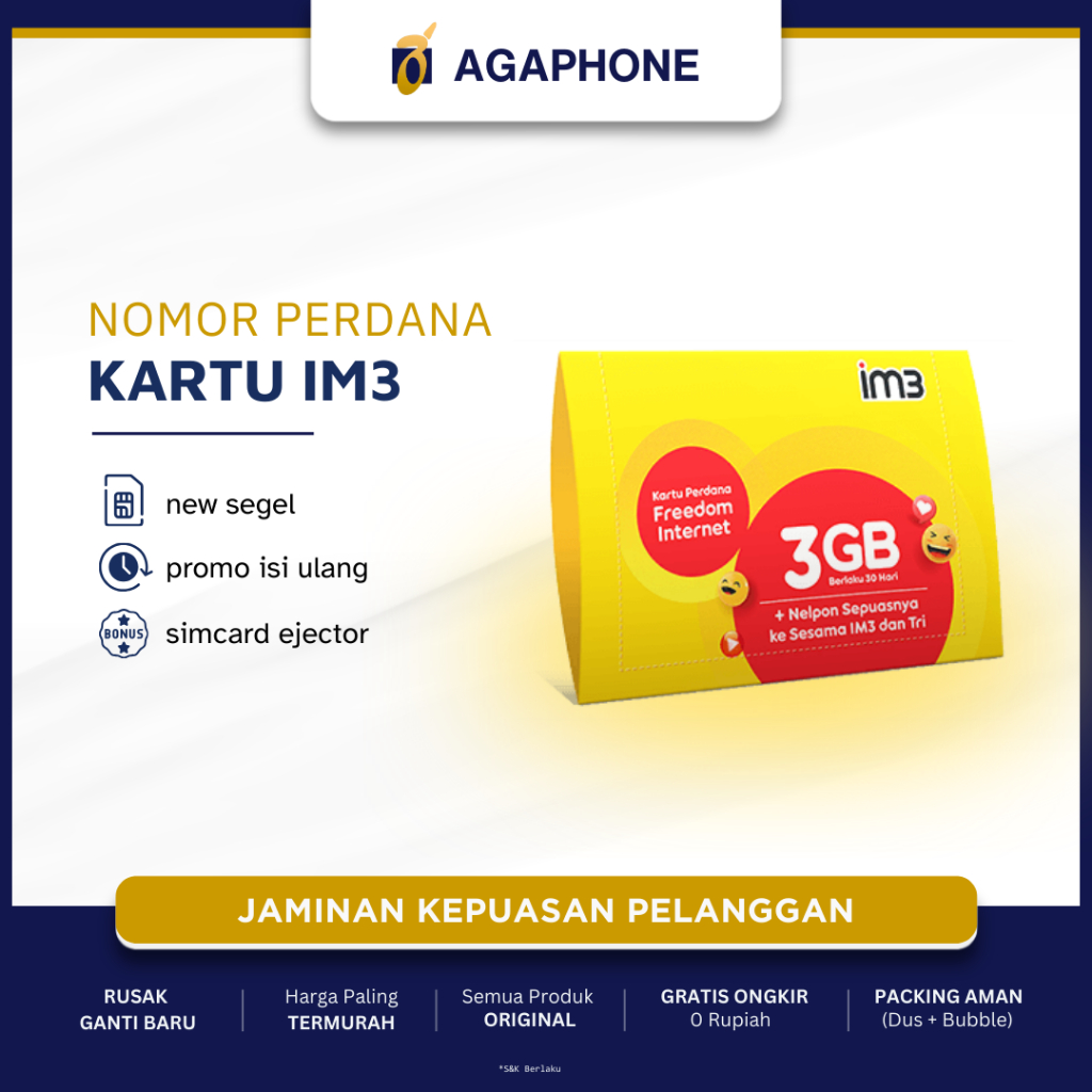 Jual Kartu Perdana Indosat Reguler Nasional (SEGEL) | Shopee Indonesia
