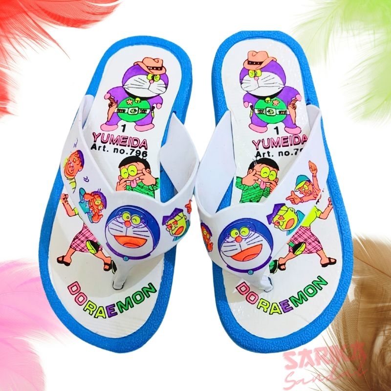 Jual Yumeida 796 Sandal Jepit Karet Anak Jadul Doraemon Sendal Anak2 ...