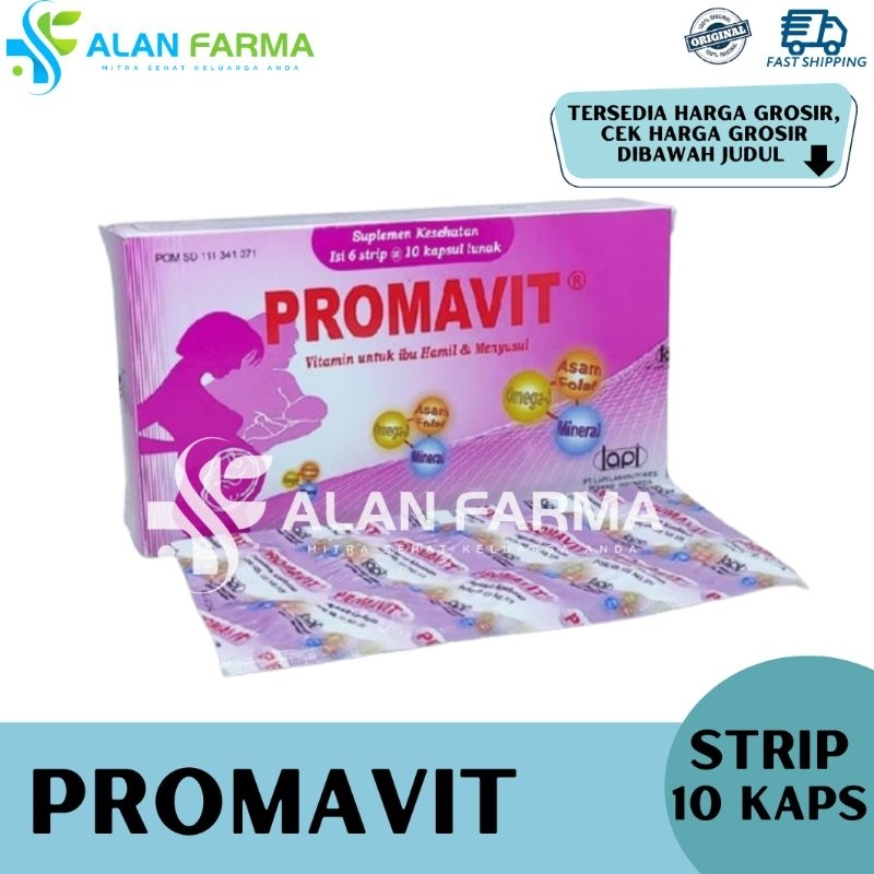 Jual Promavit Strip isi 10 Kapsul | Promavit Vitamin Ibu Hamil dan ...