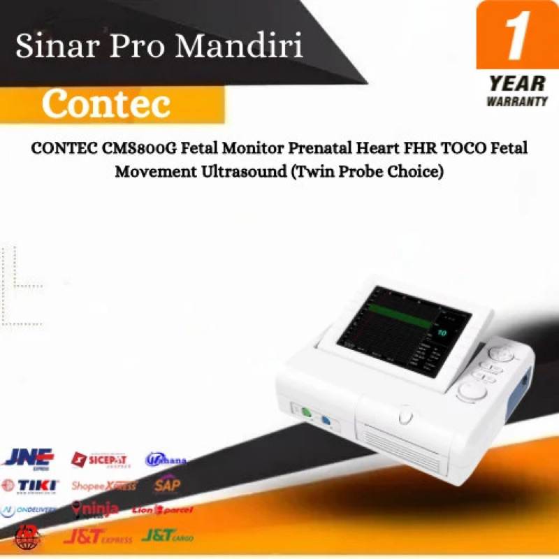 Jual CONTEC CMS800G Fetal Monitor Prenatal Heart FHR TOCO Fetal ...