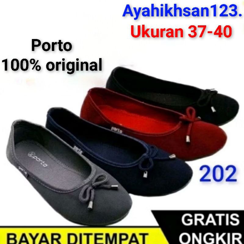 Jual PORTO 202 sepatu karet wanita/perempuan balet ukuran 36-40 ...
