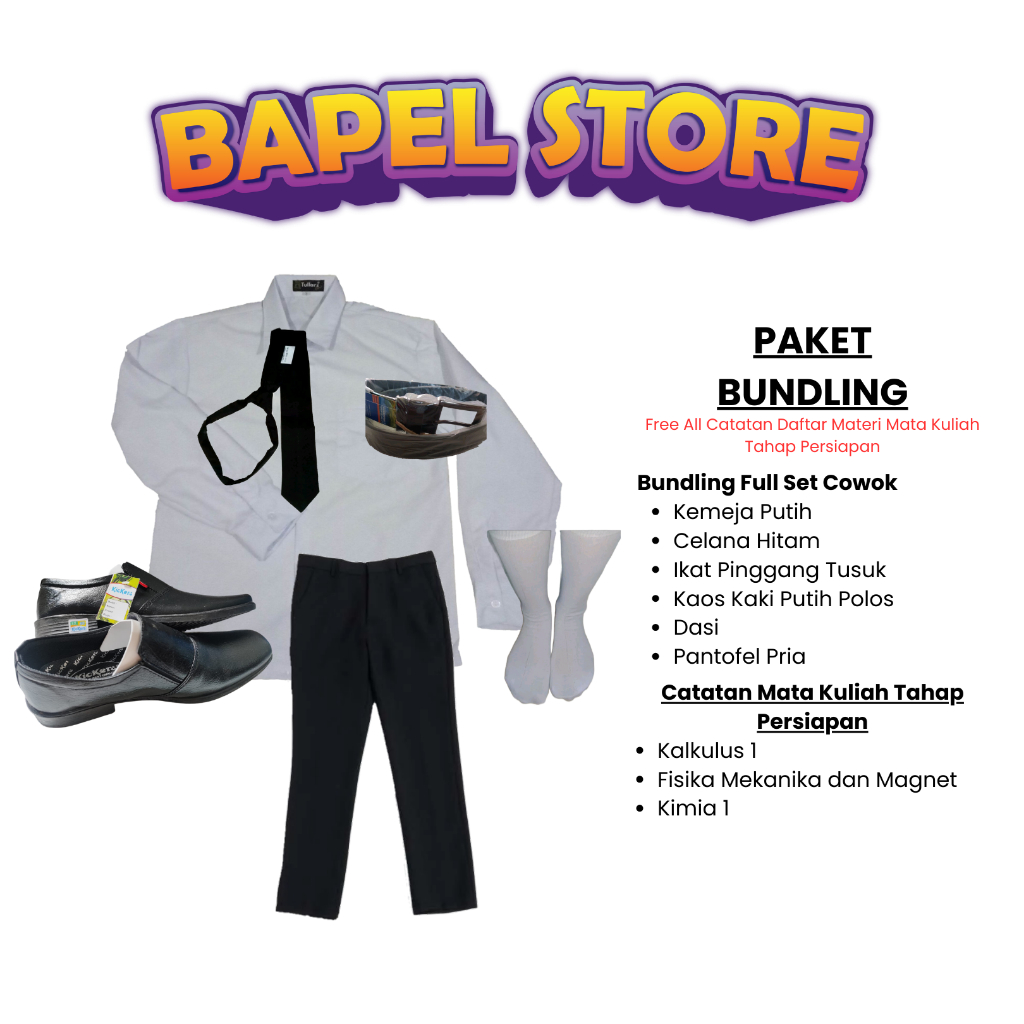 Jual BAPEL STORE - Bundling Pria Baju PKKMB - Setelan Formal | Shopee ...