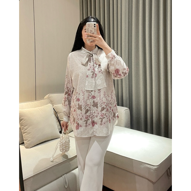 Jual Eska Clothing - Sheila Blouse Kemeja Atasan Wanita Muslim Motif ...