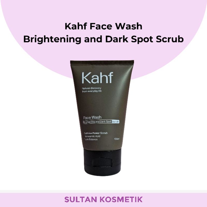 Jual KAHF FACE WASH BRIGHTENING AND DARK SPOT SCRUB 100 ML | Shopee ...