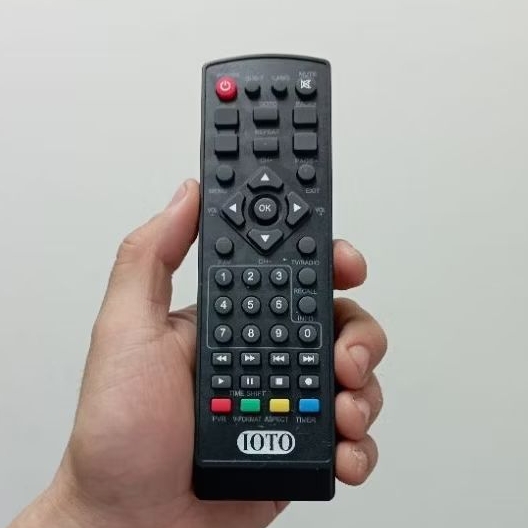 Jual Remote Remot Set Up Box STB DVB-T2 IOTO Omega Digital Full HD ...