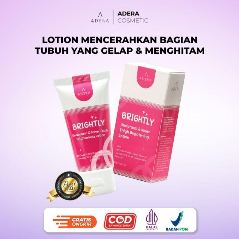 Jual Pencerah Ketiak (ADERA BRIGHTLY Underarm & Inner Thigh Brightening ...