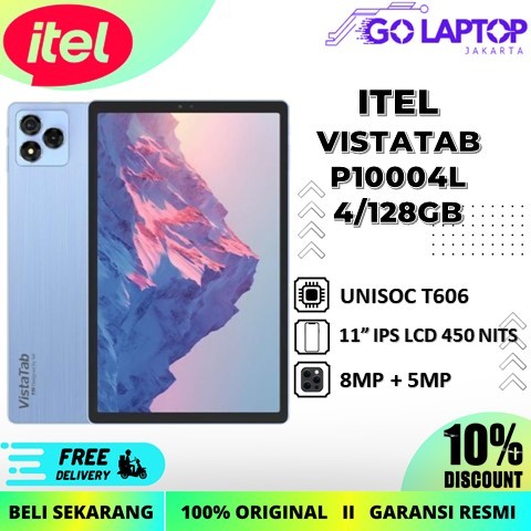 Jual Itel VistaTab 10 P10004L 4GB/128GB 10"inches FHD+ Unisoc T606 6000 ...