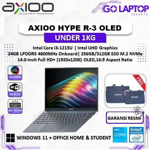 Jual AXIOO HYPE-R 3 OLED Intel Core i3-1215 24GB 512GB SSD 14.0-inch ...