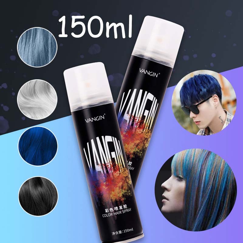 Jual 150ml Cat Rambut Spray Instant Mermaid Hair Color Spray Non ...