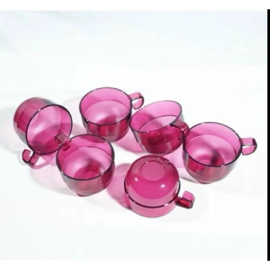Jual Watercolor Cup Set / Paket Cangkir Tupperware Original Termurah ...