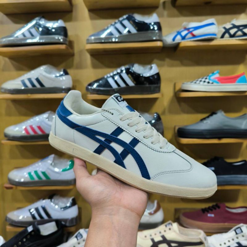Jual Sepatu Onitsuka Tiger tokuten cream navie 39-43 | Shopee Indonesia