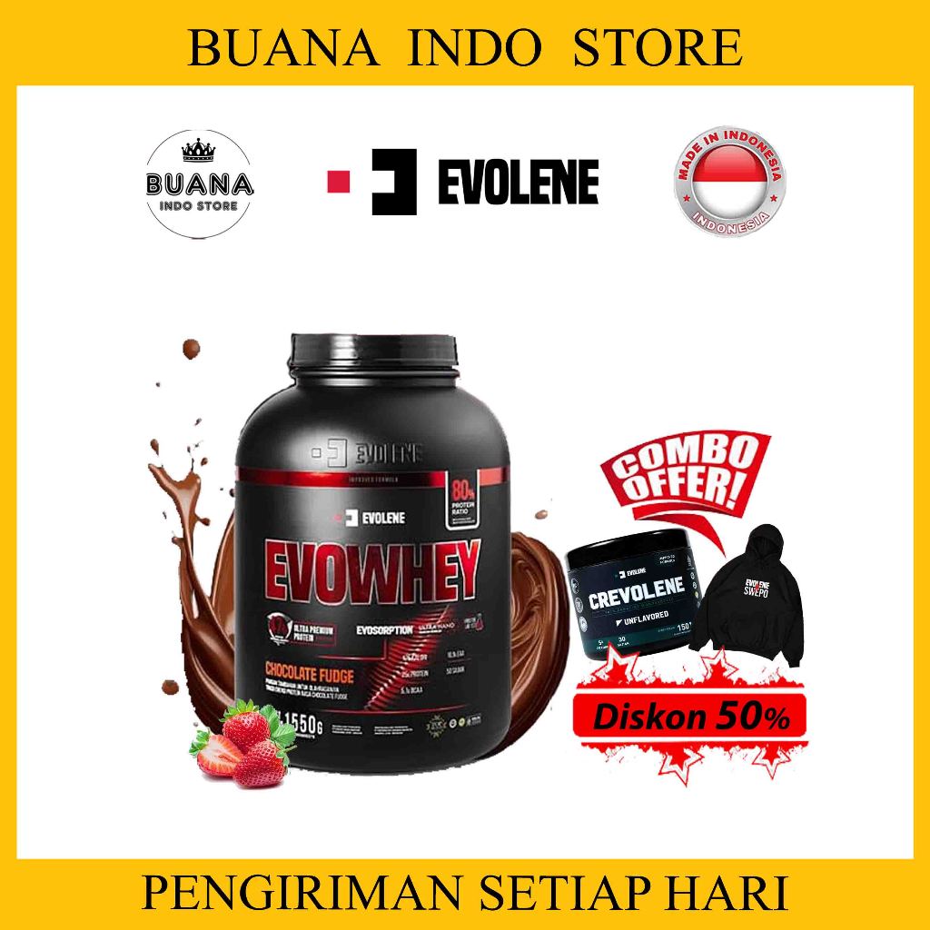 Jual Evolene Evowhey EVOSORPTION 50 Serving - Suplemen Cutting Evo Whey ...
