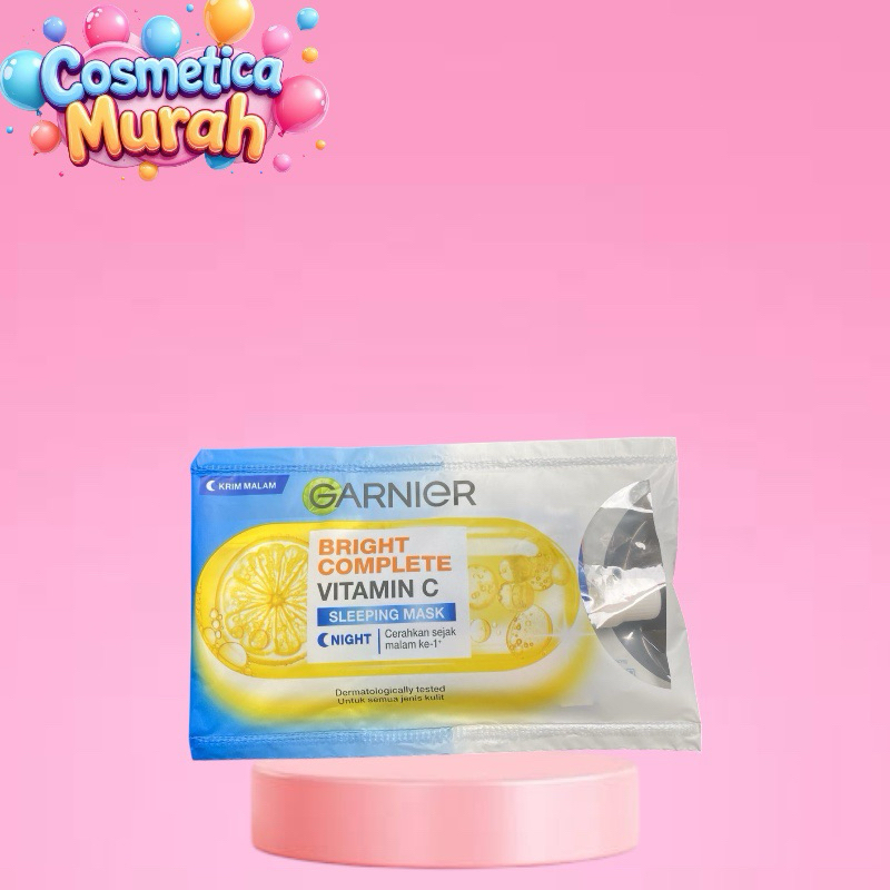 Jual (i,px) GARNIER BRIGHT COMPLETE CREAM SACHET MALAM 7 ML - SLEEPING ...