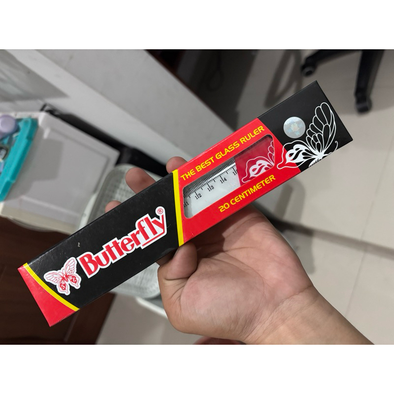 Jual penggaris 20cm butterfly 1 pack | Shopee Indonesia
