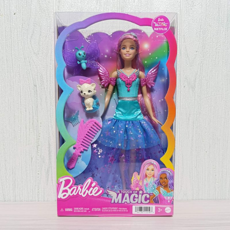 Jual Barbie with Two Fairytale Pets and Wing Detailed Dress Malibu Doll ...