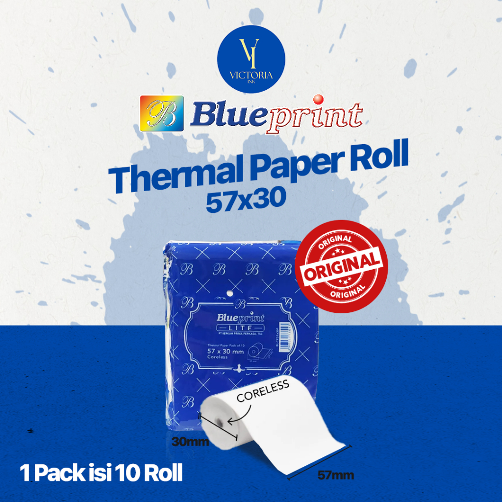 Jual Kertas Thermal Blueprint 57x38 57×38 57×30 57x30 Printer Blueprint ...