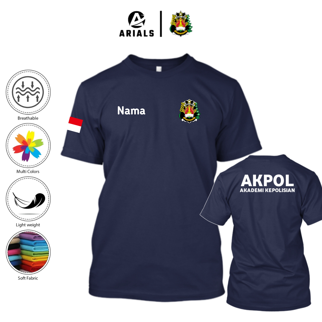 Jual Arials Kaos Baju AKPOL Akademi Kepolisian | Shopee Indonesia