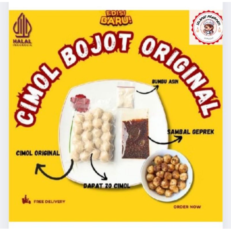 Jual CIMOL BOJOT ORIGINAL 20pcs SAMBAL GEPREK +Bumbu Asin | Shopee ...