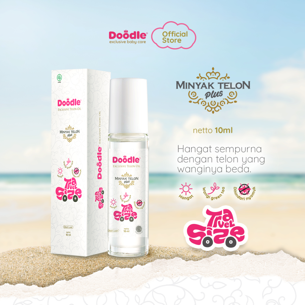 Jual Minyak Telon Doodle Travel Size Roll On | Shopee Indonesia