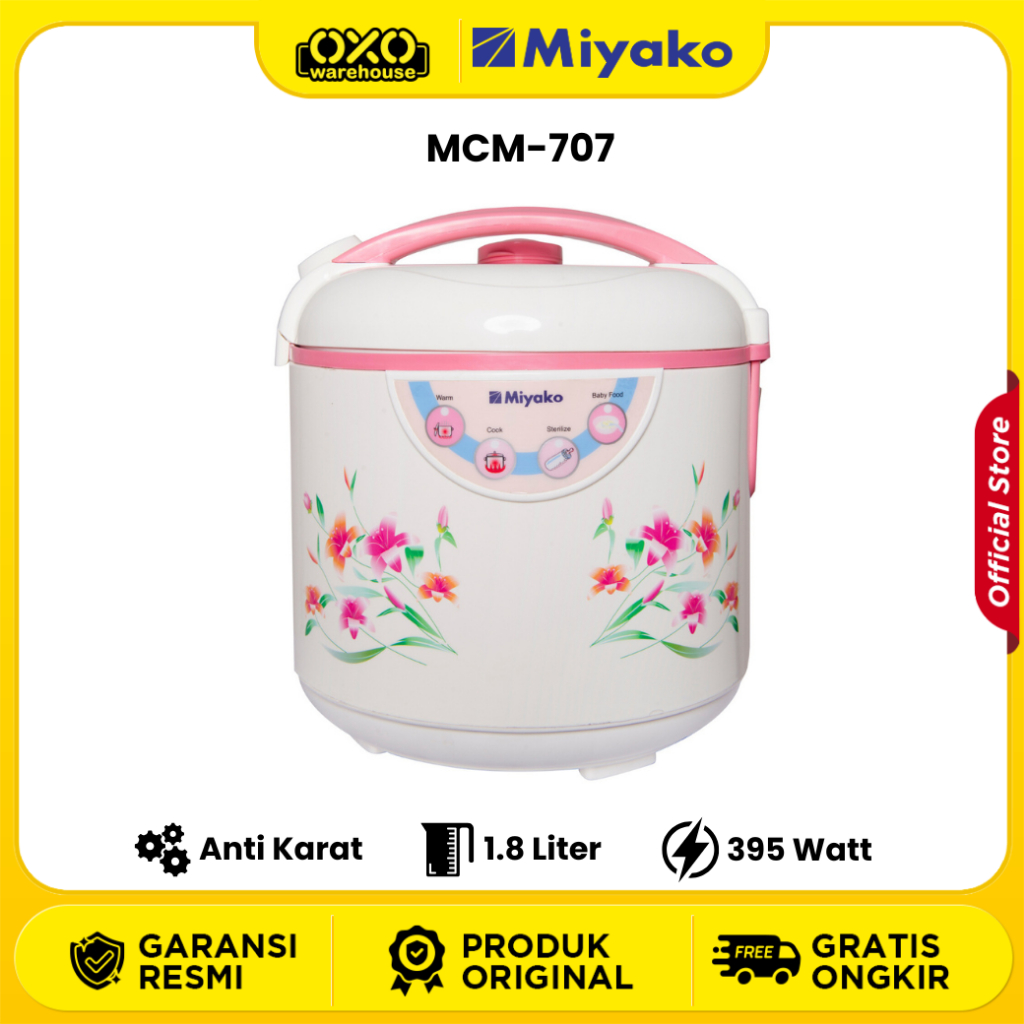 Jual Miyako Rice Cooker MCM-707 Mejikom Penanak Nasi Anti Lengket ...