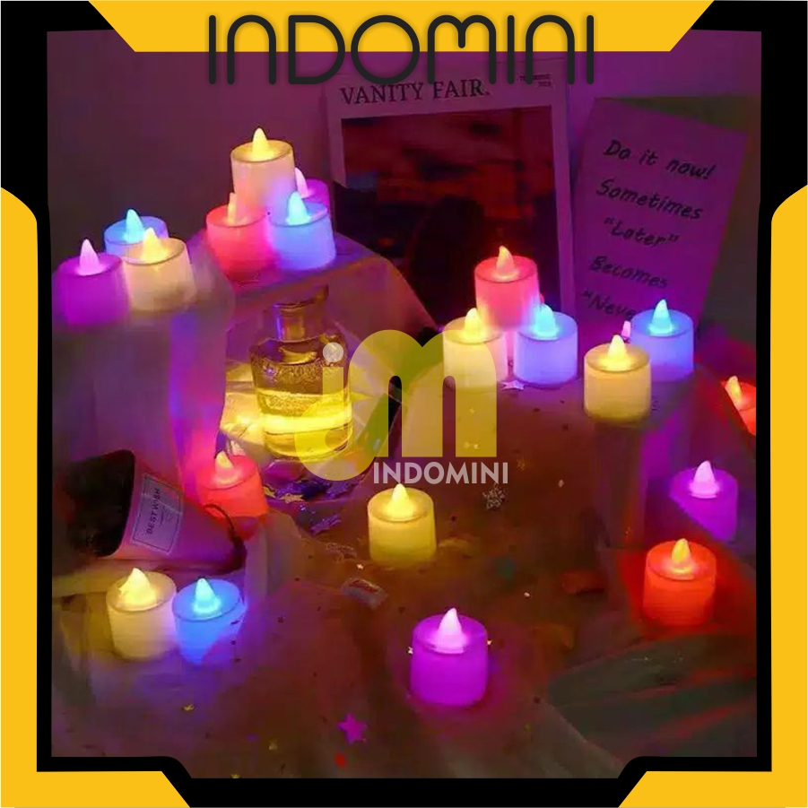 Jual INDOMINI Lilin Hias Mini Led Lilin Led Mini Candle Light Lamp ...