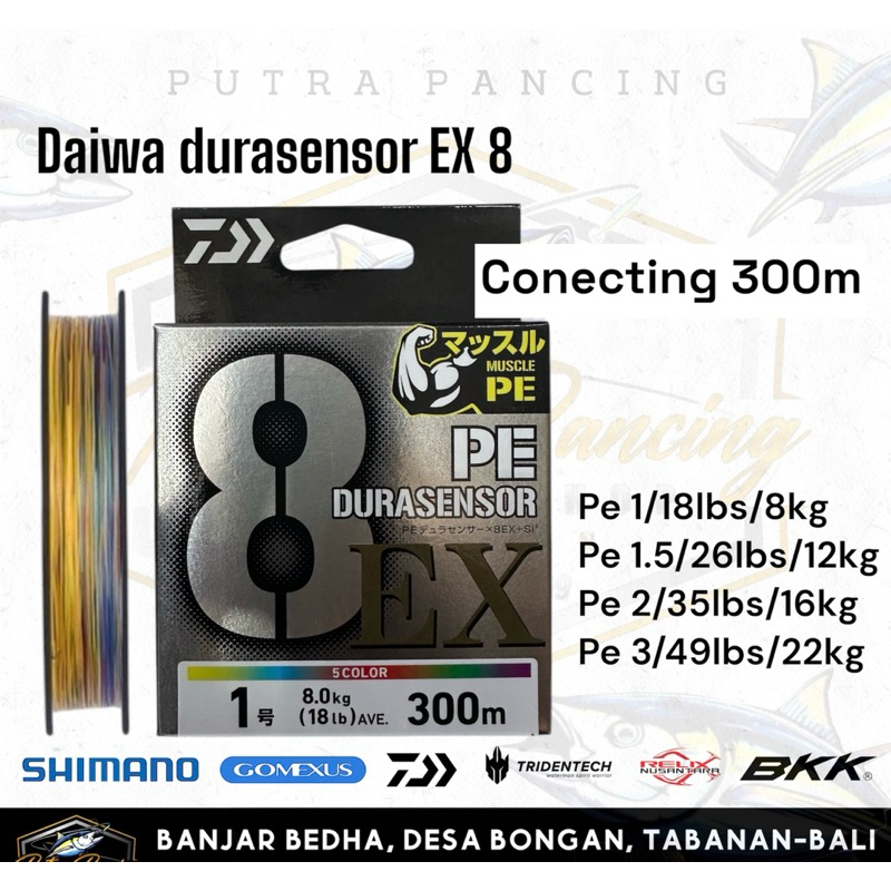 Jual PE BRAID DAIWA DURASENSOR EX X8 | Shopee Indonesia