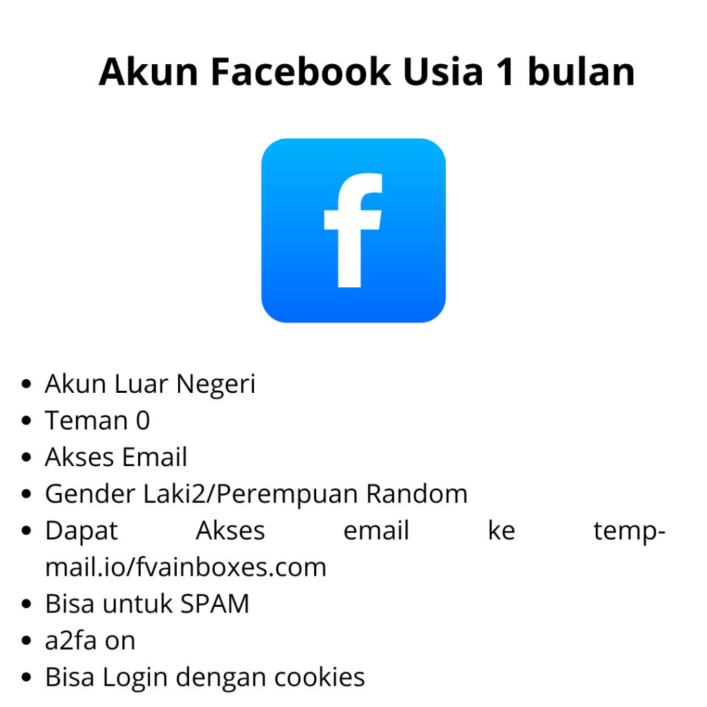 Jual Akun FB Usia 1 bulan | Shopee Indonesia