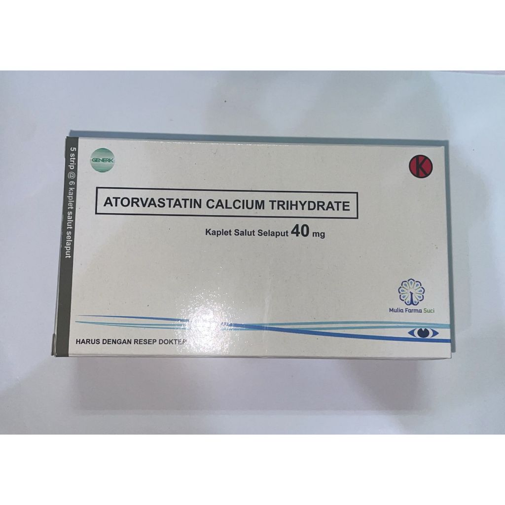Jual ATORVASTATIN 40MG 5 STRIP 6 TABLET (GEN-MULIA) | Shopee Indonesia