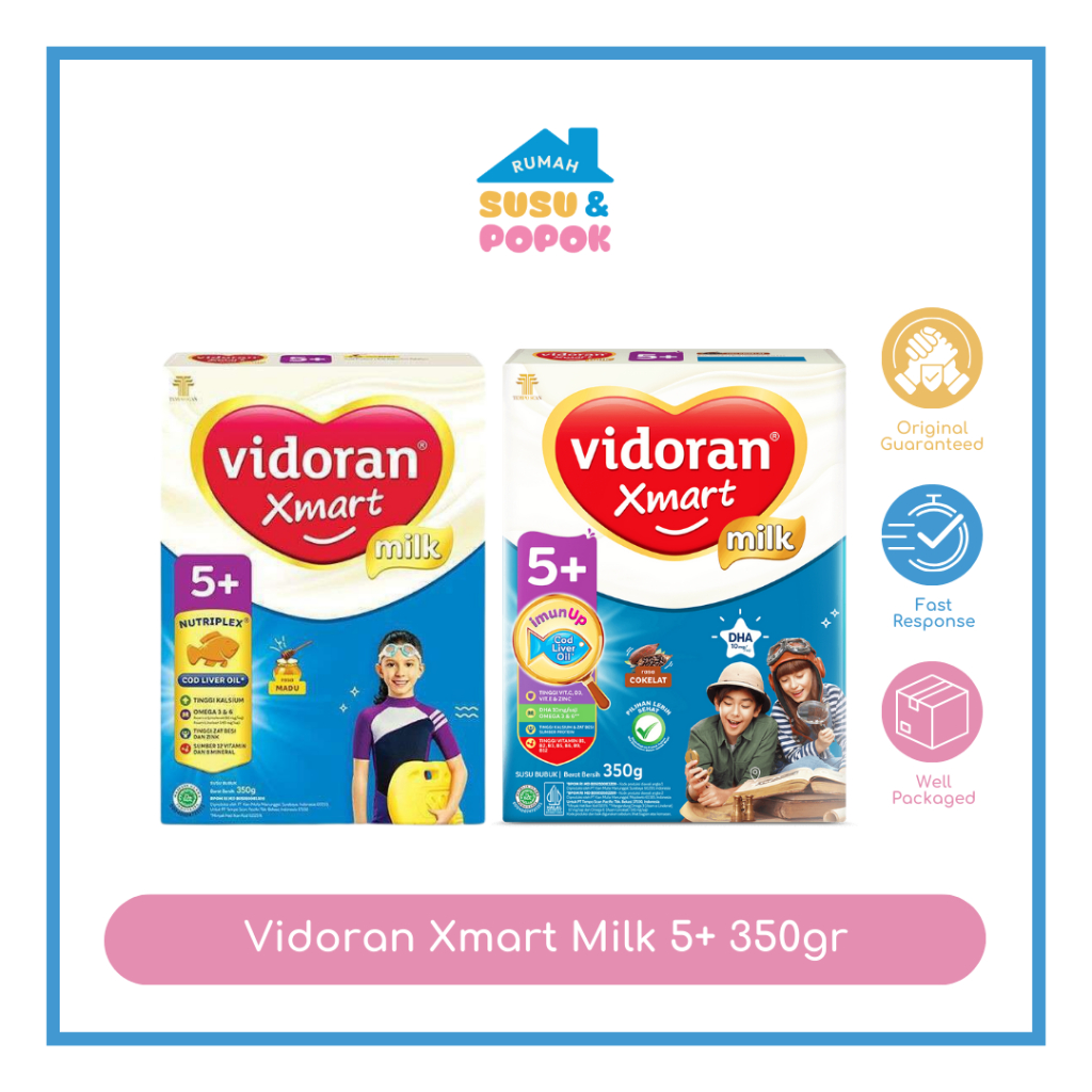 Jual Vidoran Xmart Milk 5+ 5-12 Tahun 350gr | Shopee Indonesia