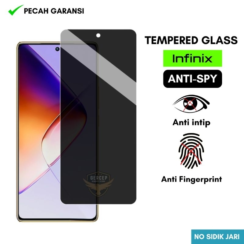 Jual Tempered Glass Anti Spy Infinix Note 50x 50 40 50 Pro 30 30 5G 30 Pro 30 VIP 30i | Shopee ...