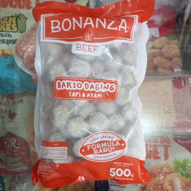 Jual BONANZA AB10 Beef Bakso Sapi Ayam premium berkualitas 500gr 500 ...