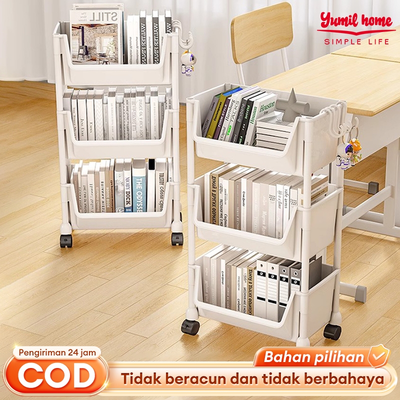 Jual SALVO-Rak Buku Susun Rak Buku portable Lemari Buku Plastik Rak ...