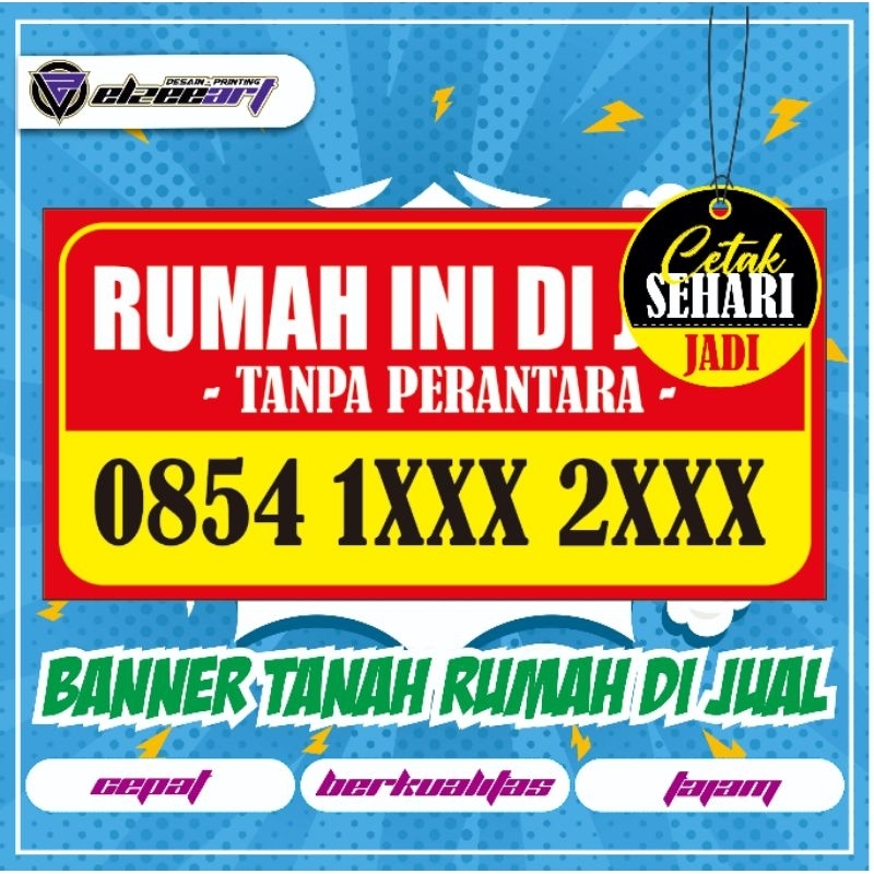 Jual SPANDUK BANNER RUMAH TANAH RUKO DI JUAL DI SEWAKAN DI KONTRAKAN ...