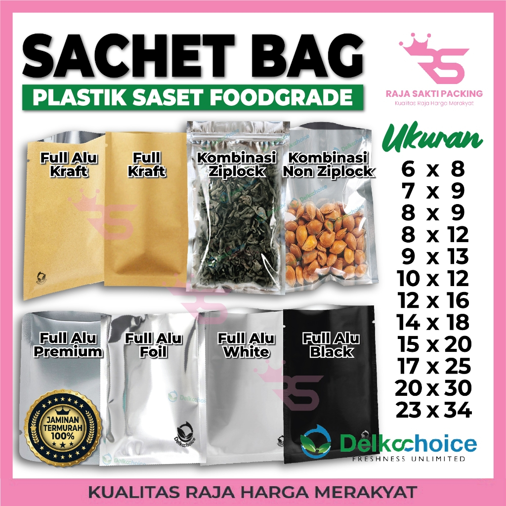 Jual Plastik Kemasan Sachet Saset Sasetan Aluminium Foil Kantong Kopi ...