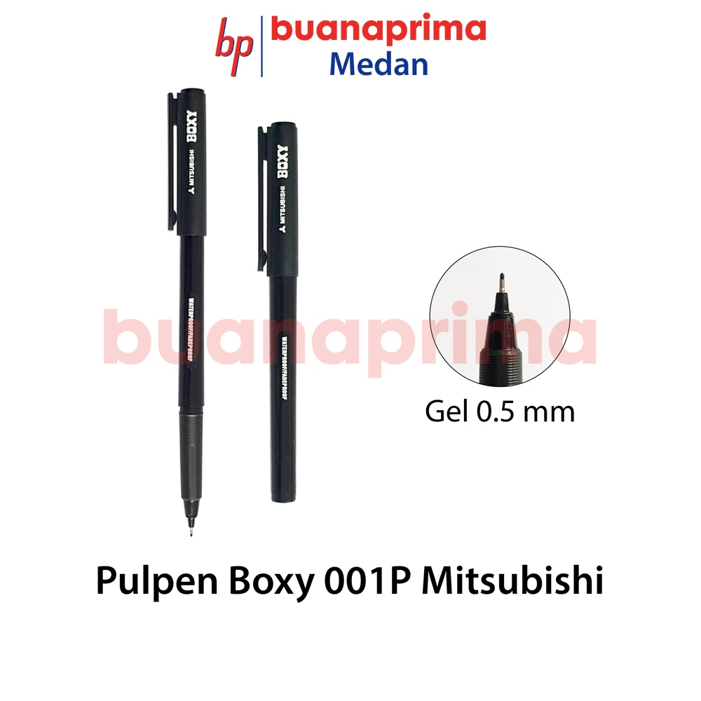 Jual Pulpen BOXY MITSUBISHI 001P ECERAN 001 Ballpoint Mata Hitam Per Pcs Satuan | Shopee Indonesia