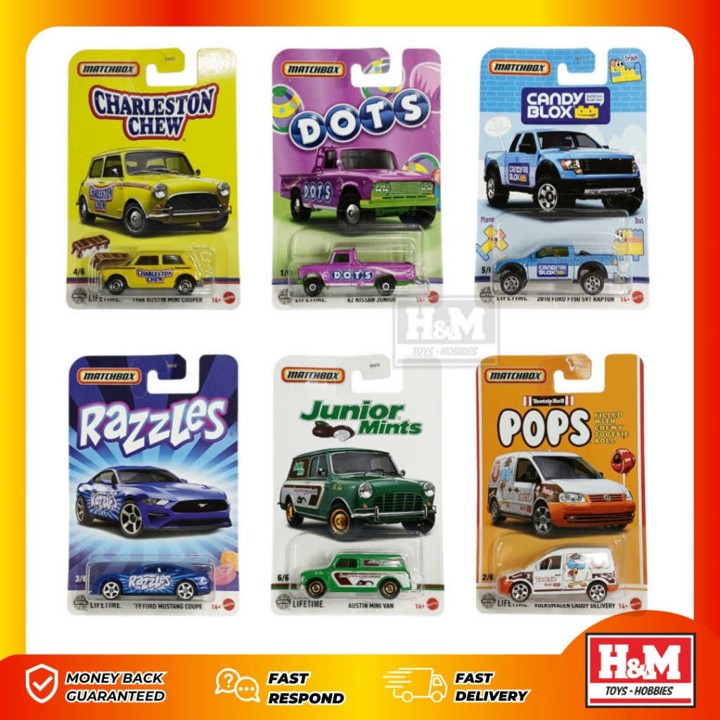 Jual Matchbox Candy Series Set 6pcs - HVV75-939C | Shopee Indonesia