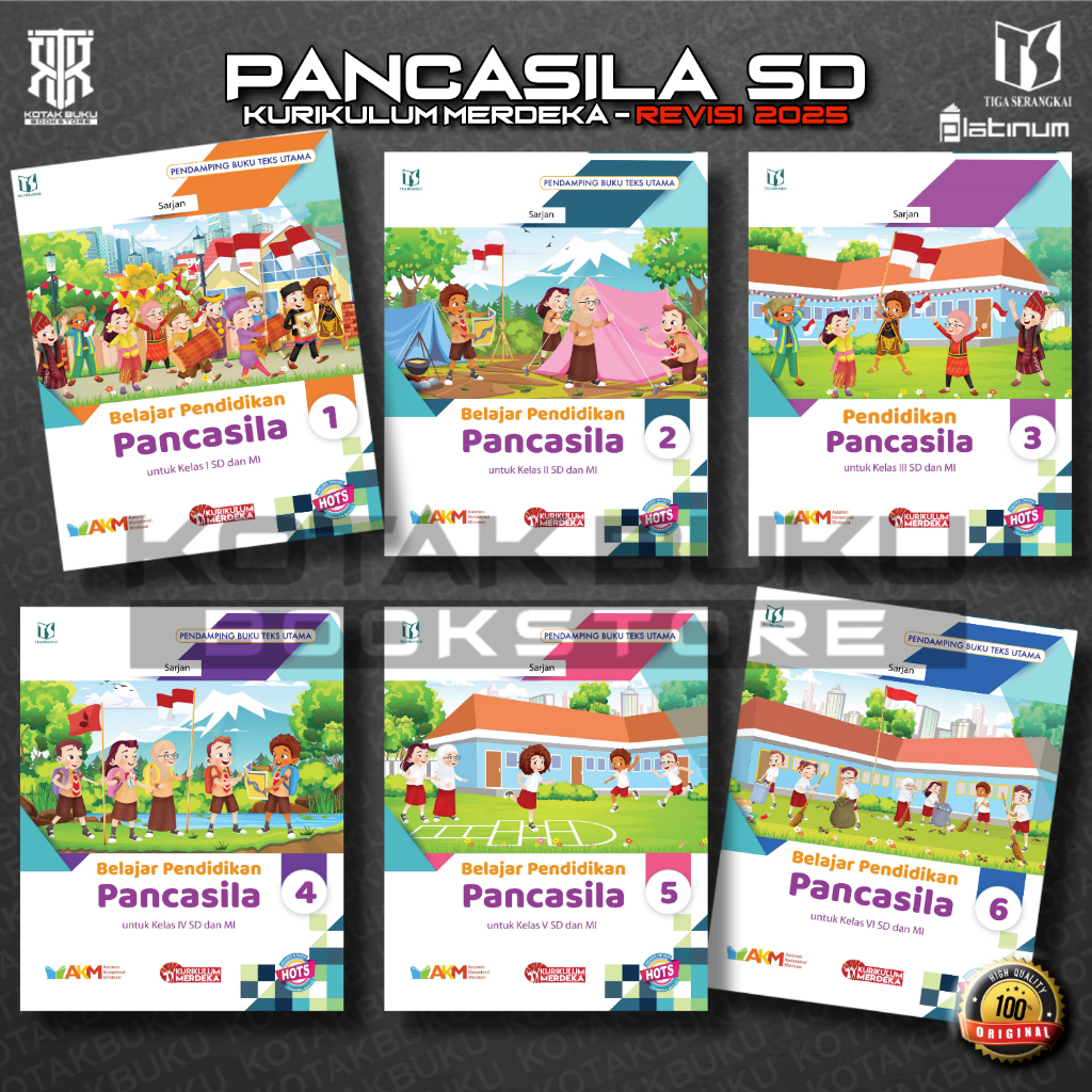 Jual PKN SD / Penndidikan Pancasila Kelas 1 2 3 4 5 6 SD / Kurikulum Merdeka / Edisi Revisi 2025 ...