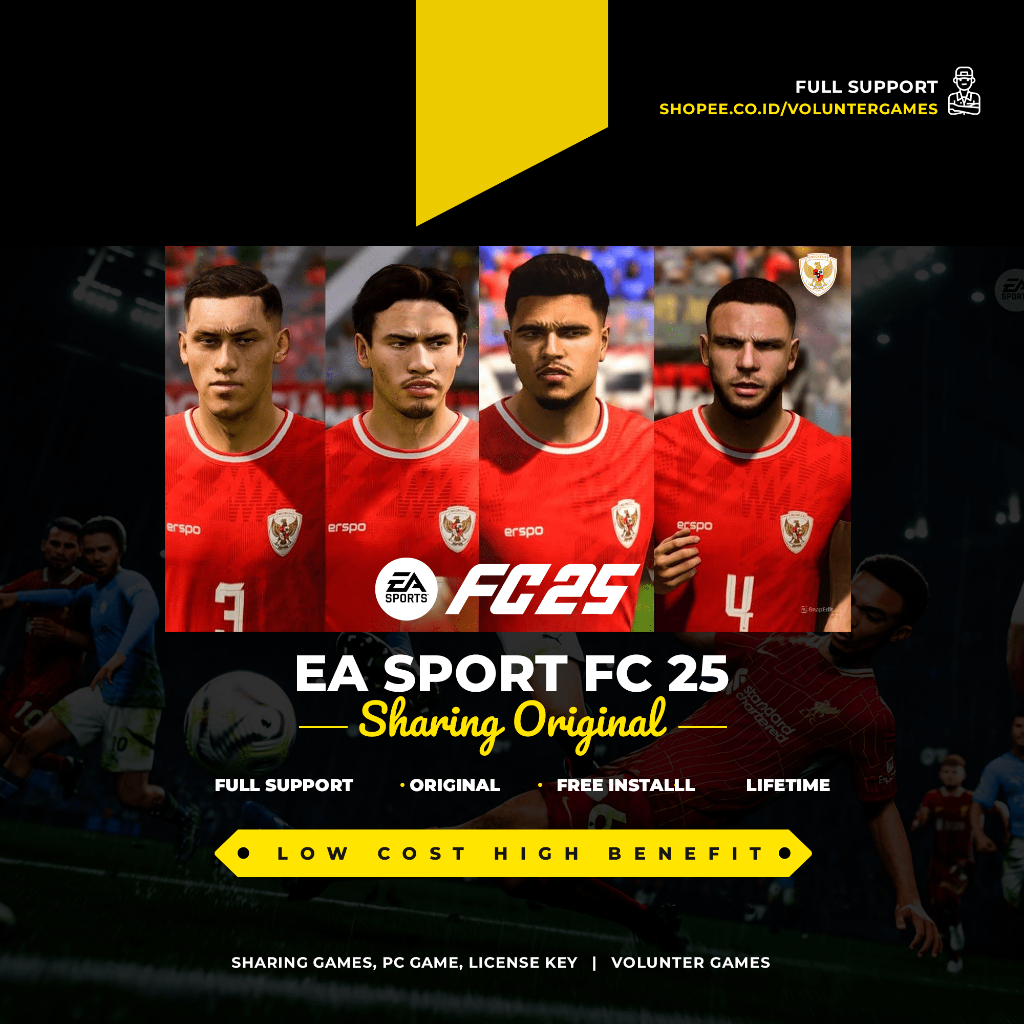 Jual EA FC 25 / FIFA 25 PC GAME ORIGINAL + MOD TIMNAS | Shopee Indonesia