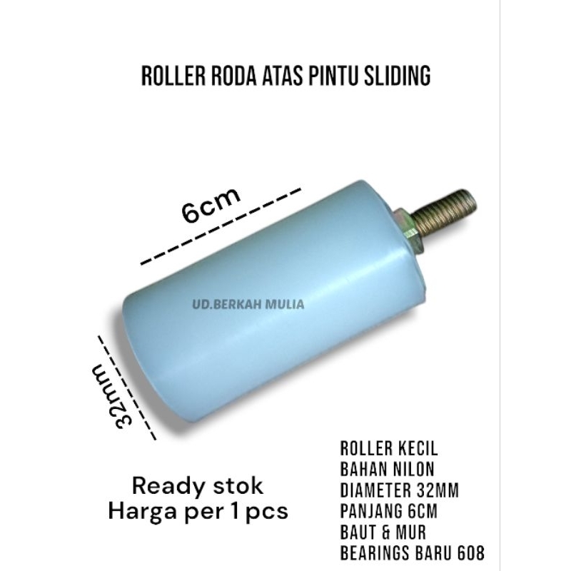 Jual RODA NILON||ROLLER NILON||ROLLER RODA ATAS PINTU SLIDING UKURAN ...