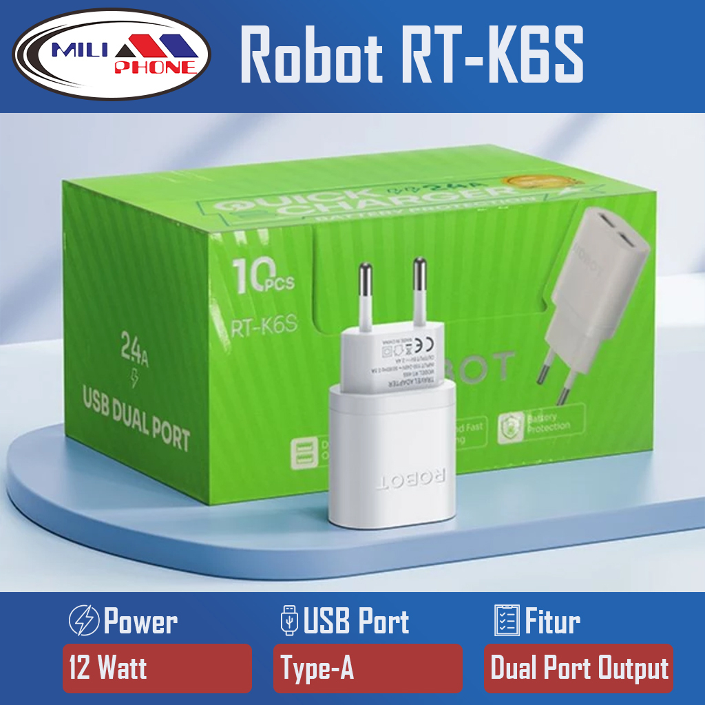 Jual ROBOT CHARGER RT-K6S 12W ORIGINAL | Shopee Indonesia